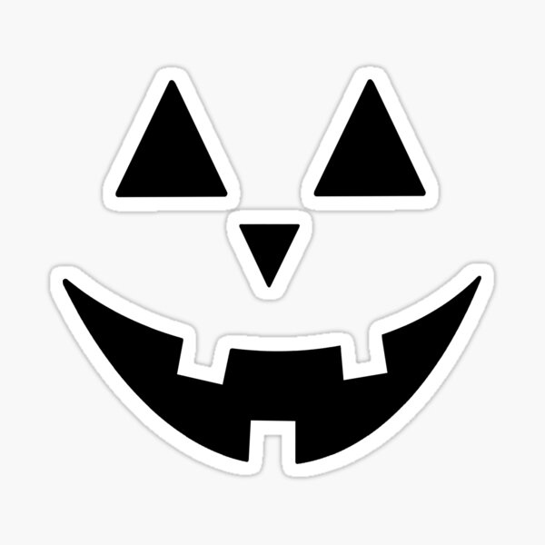 "Pumpkin Face" Sticker for Sale by Paigeioart | Redbubble