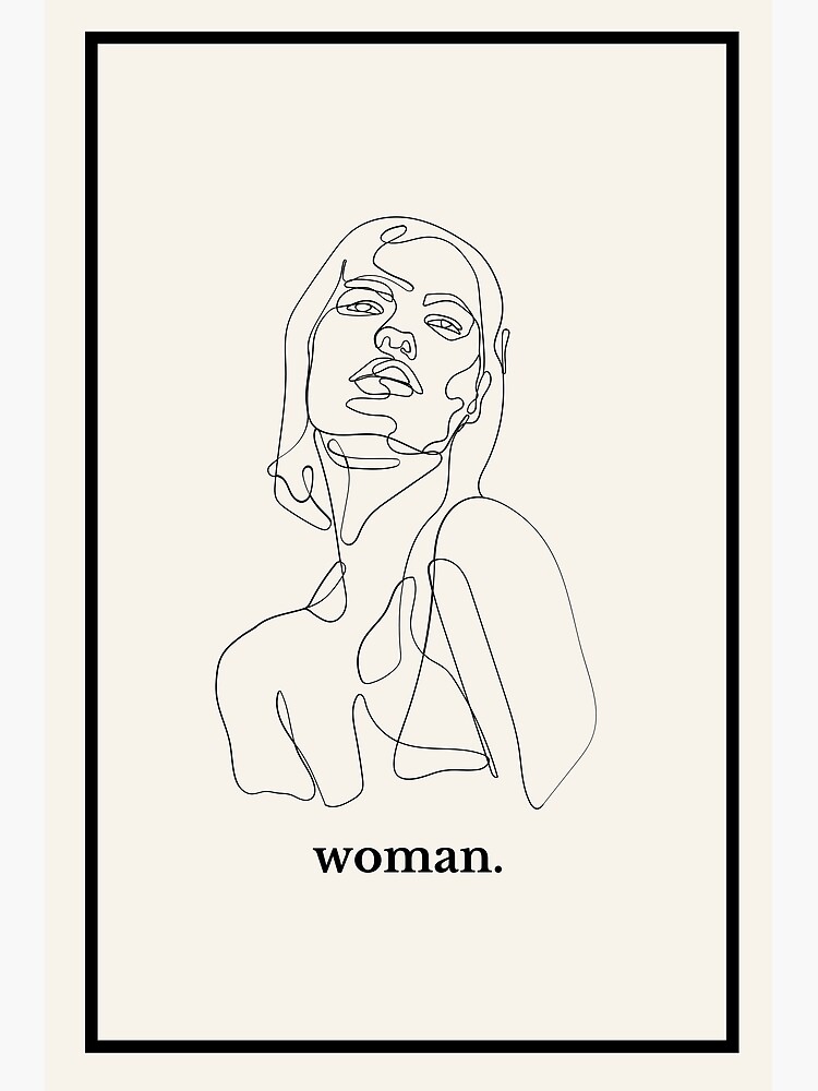 "black monoline woman draw" Photographic Print for Sale by cherry by hs ...