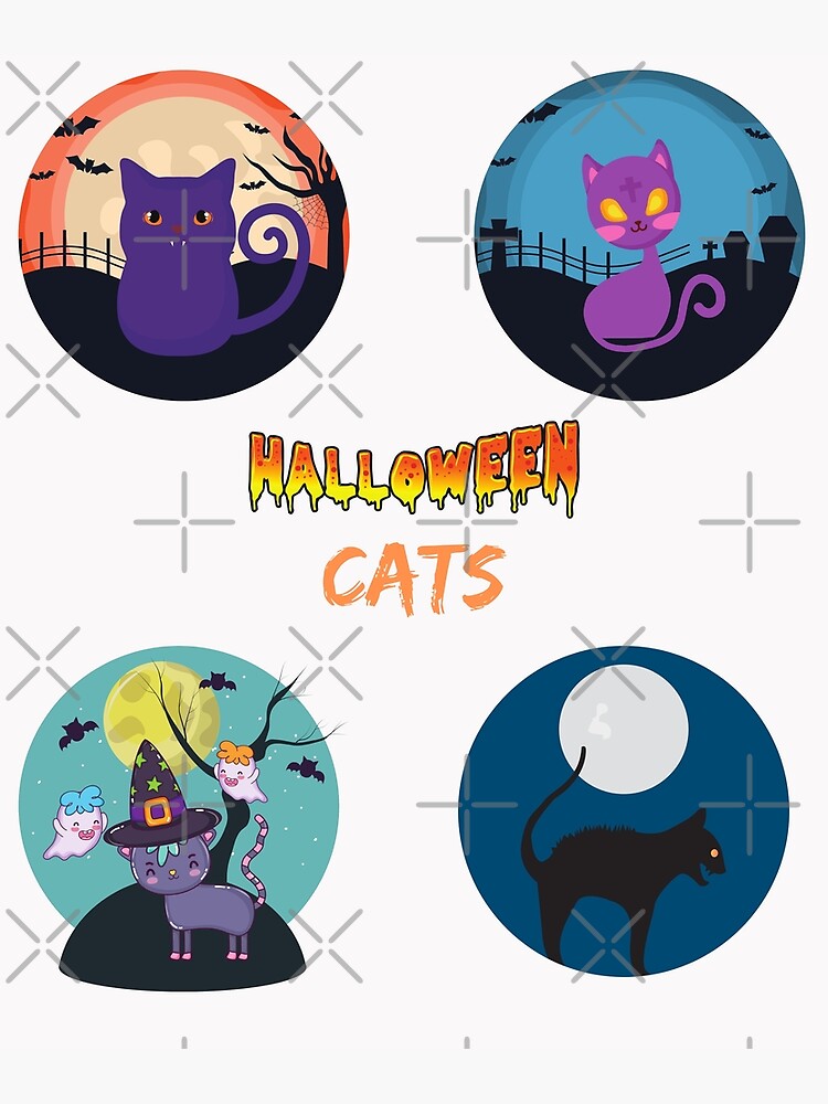 "Halloween Cat Meme" Poster by quotes4cats | Redbubble