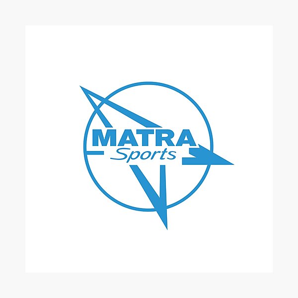 "Vintage Matra Sports emblem - Matra blue" Photographic Print by ...