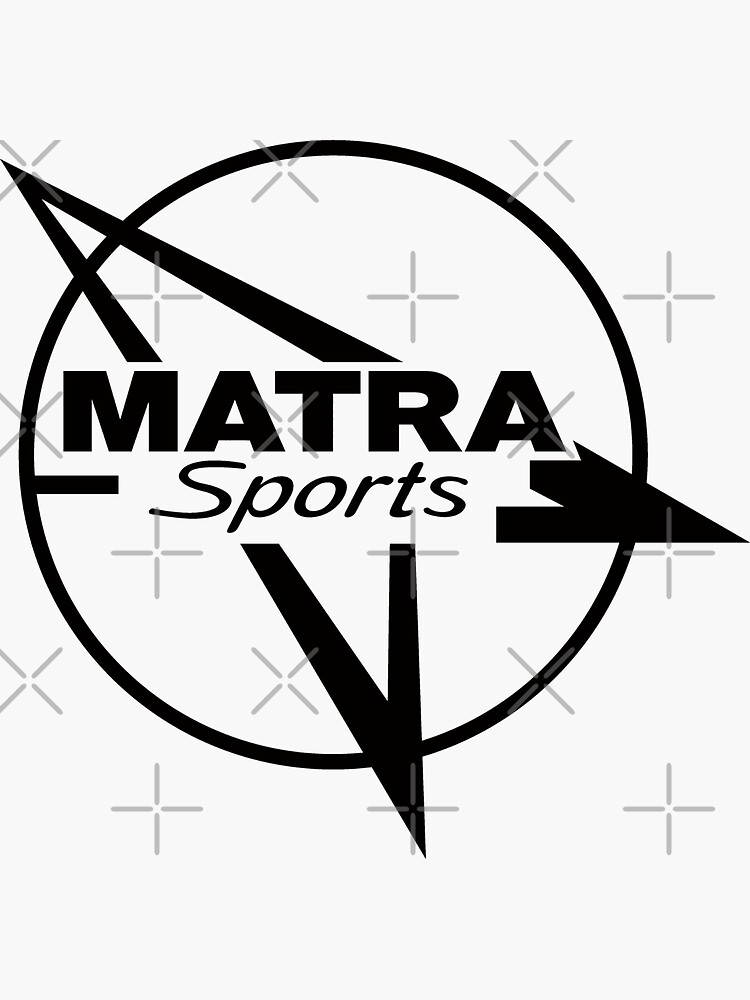 "Vintage Matra Sports emblem - Black" Sticker for Sale by retropetrol ...