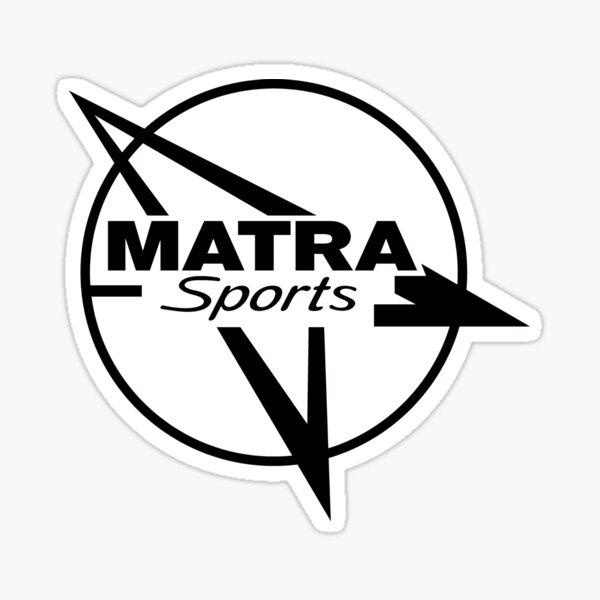 "Vintage Matra Sports emblem - Black" Sticker for Sale by retropetrol ...
