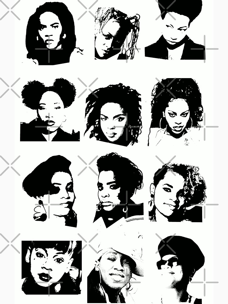 "Female Rappers Monochrome" T-shirt for Sale by ikidyounot | Redbubble ...