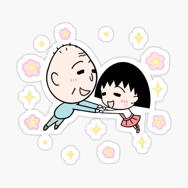 "chibi maruko-chan" Sticker for Sale by wardaalowd | Redbubble