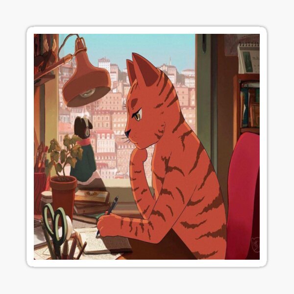 Lo Fi Girl Hot Stickers | Redbubble