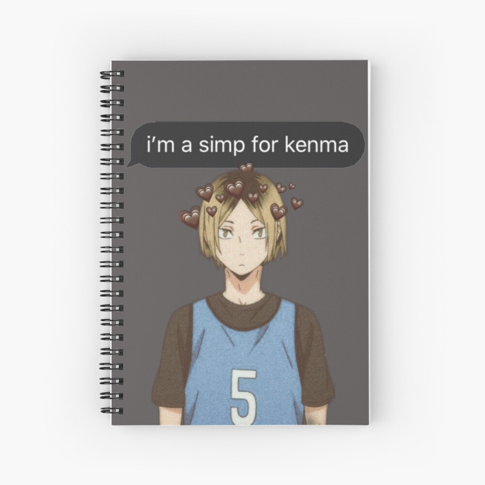 "Haikyuu Kenma Kozume Themed Design/ Simp Anime Boy " Spiral Notebook ...