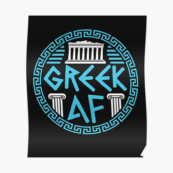 Greece Slogan Posters | Redbubble