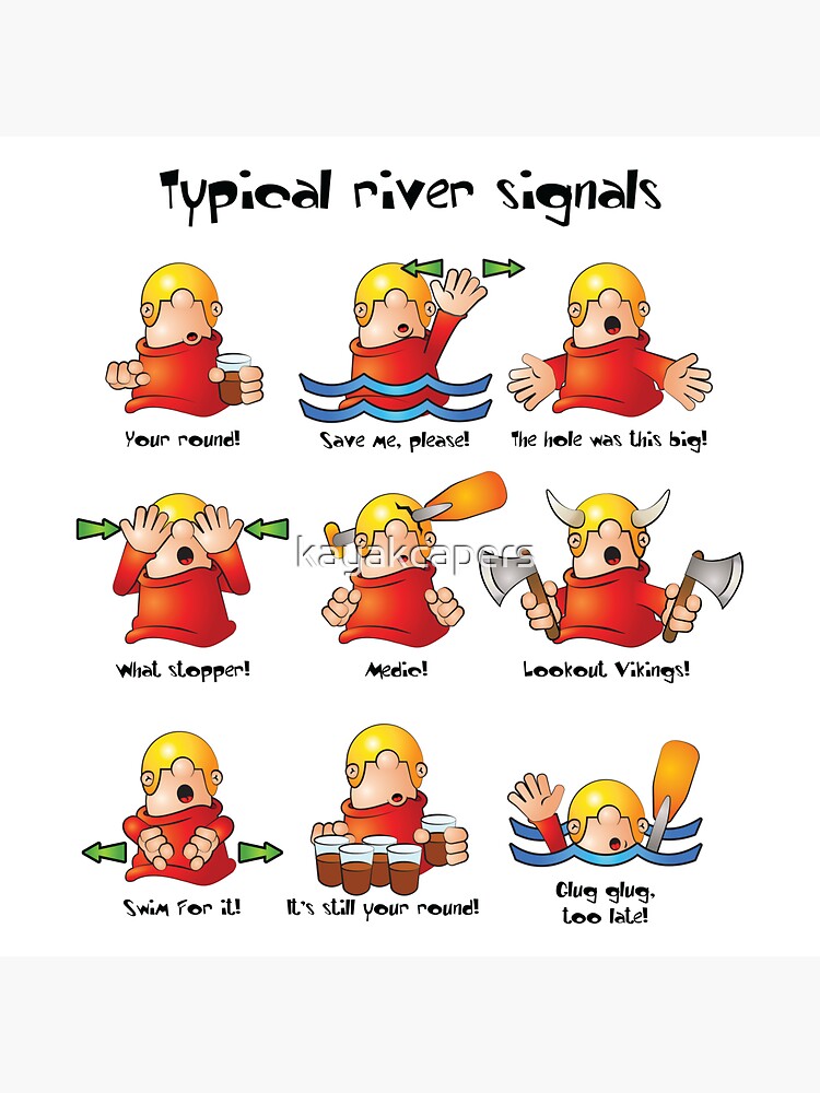 "88. River Signals (colour)" Poster for Sale by kayakcapers | Redbubble