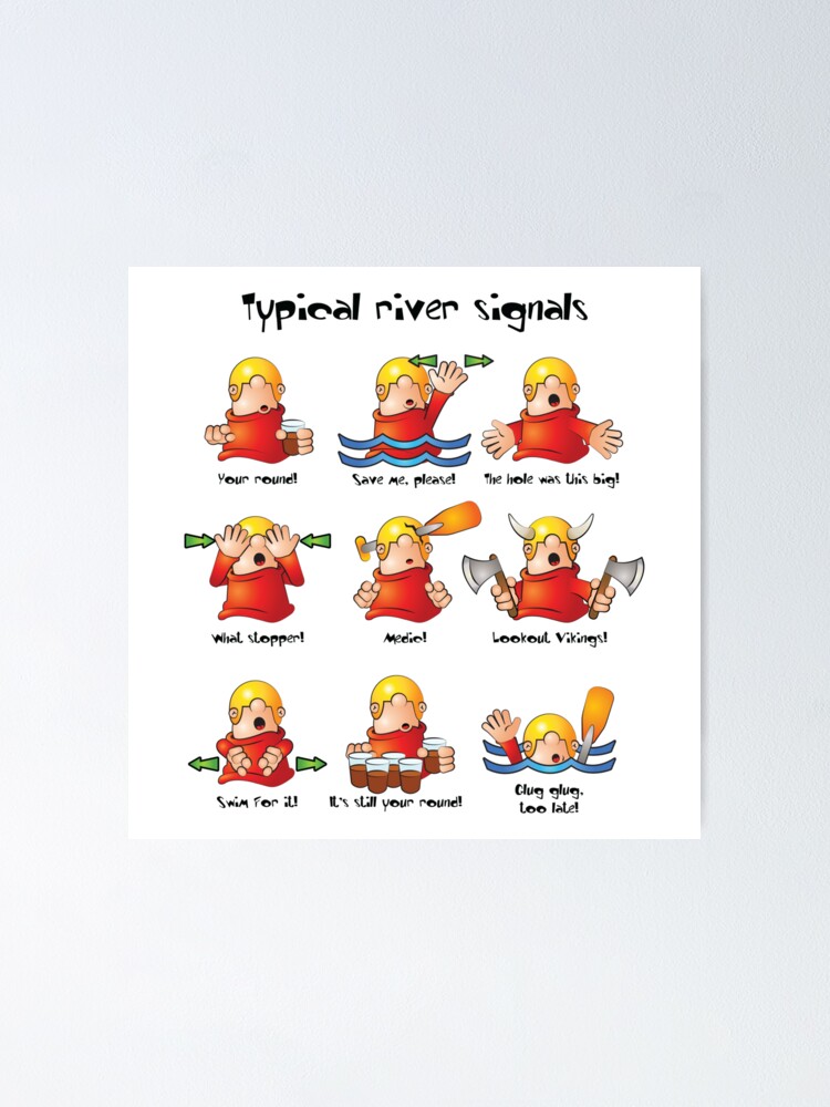"88. River Signals (colour)" Poster for Sale by kayakcapers | Redbubble