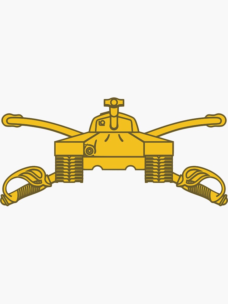 "Armor Branch (United States Army)" Sticker for Sale by wordwidesymbols ...