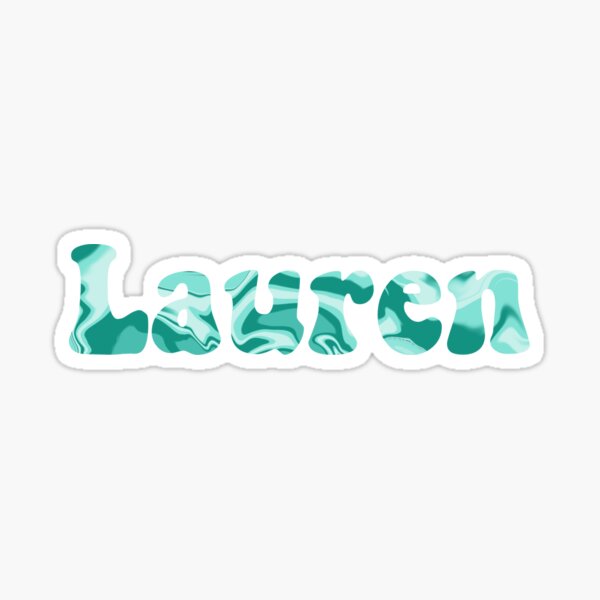 "Lauren" Sticker by LRaeStudios | Redbubble