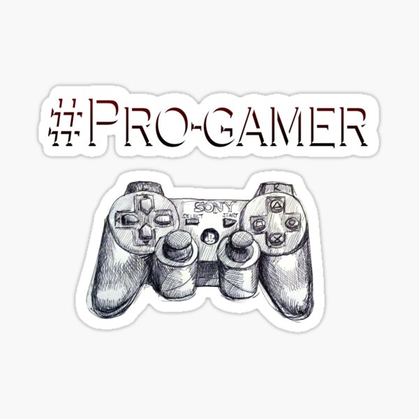 "Pro-gamer" Sticker for Sale by Re1Zza | Redbubble
