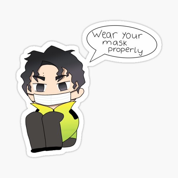 "Haikyuu Sakusa Chibi" Sticker by Eszters-weebies | Redbubble