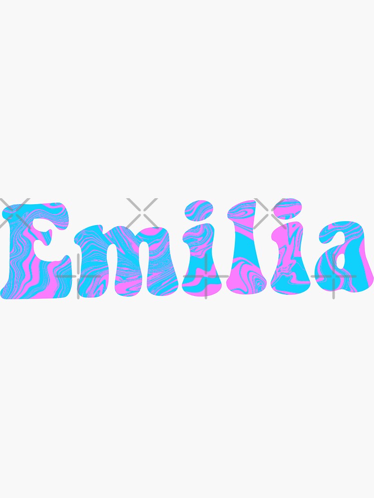 "Emilia" Sticker for Sale by LRaeStudios | Redbubble