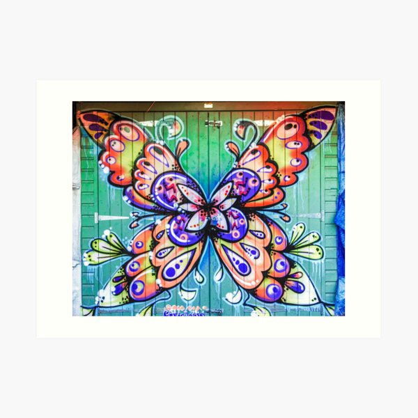 "Butterfly Graffiti" Art Print for Sale by MMPhotographyUK | Redbubble