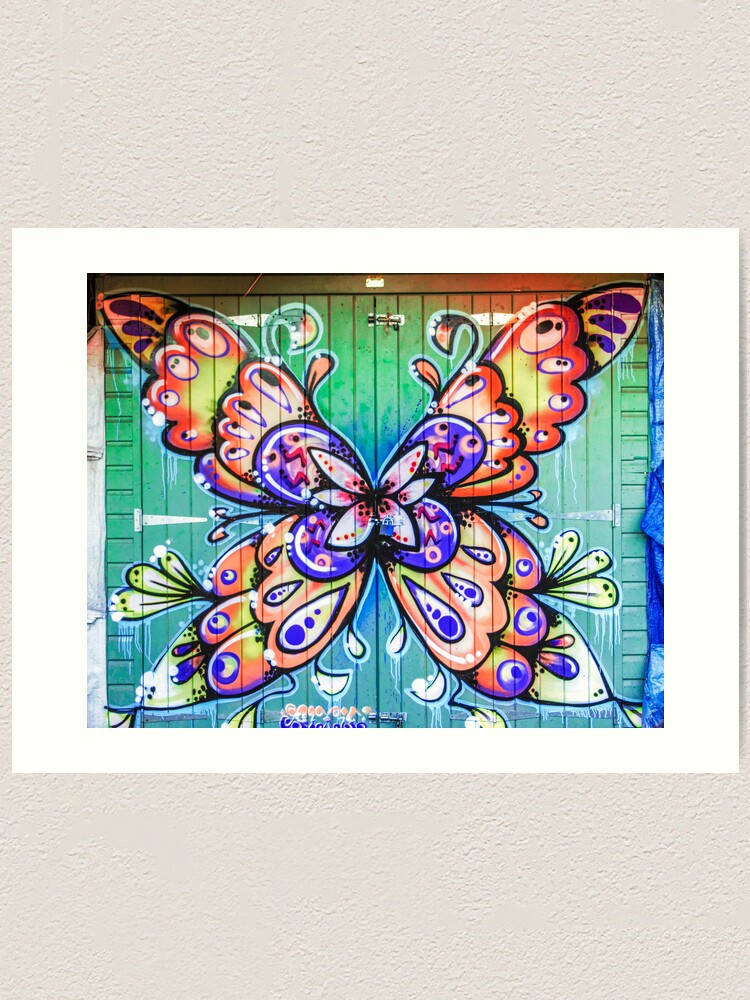 "Butterfly Graffiti" Art Print for Sale by MMPhotographyUK | Redbubble