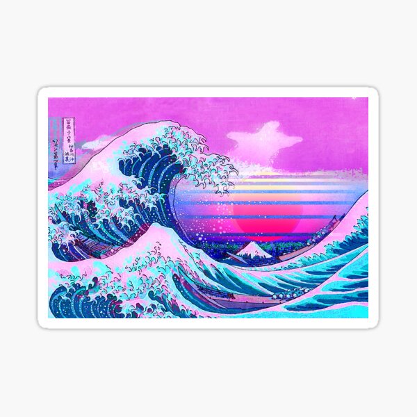 "The Big Vaporwave" Sticker for Sale by farorenightclaw | Redbubble