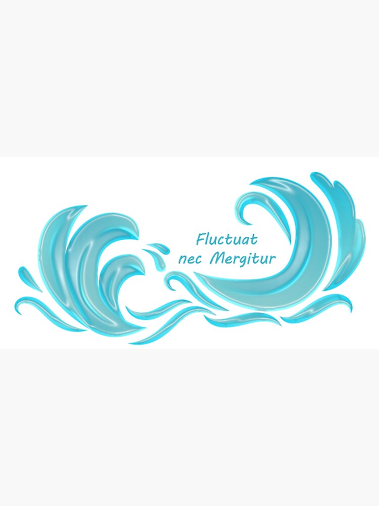 "fluctuat nec mergitur" Sticker for Sale by Ebbyz3 | Redbubble
