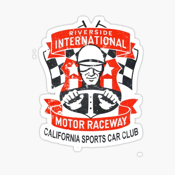 "Riverside Raceway " Sticker for Sale by Retrorockit | Redbubble