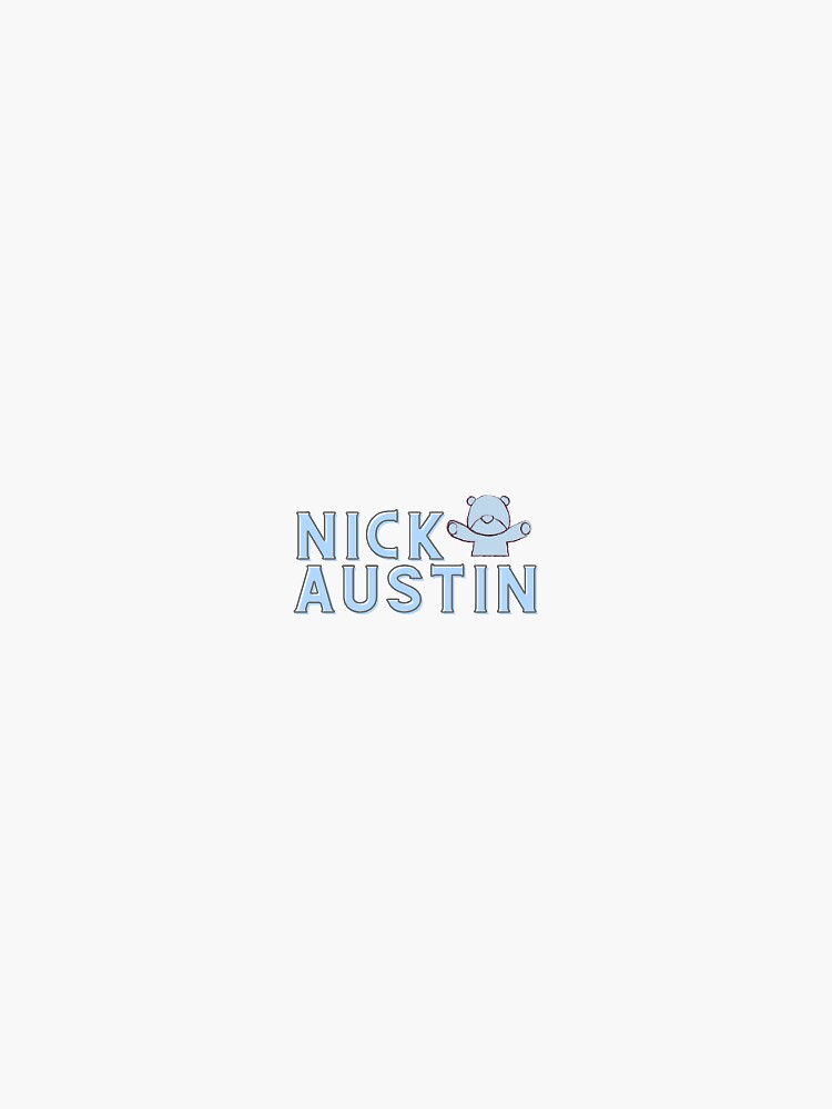 "nick austin" Sticker for Sale by yikes-ange | Redbubble
