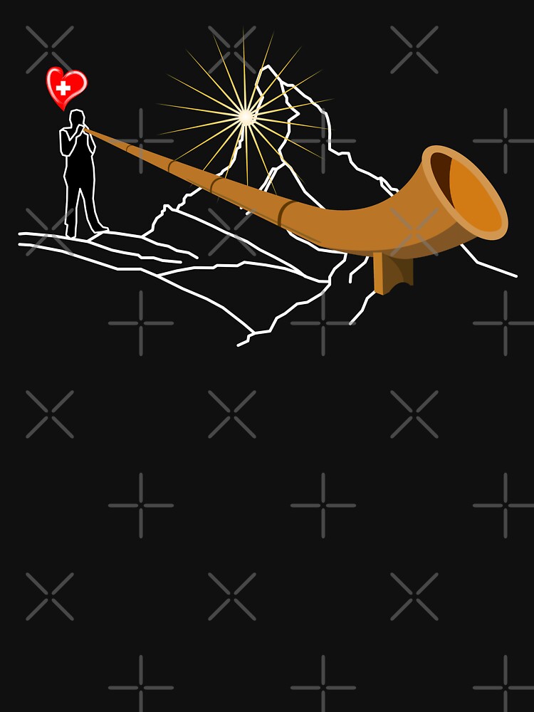 "Alphorn Switzerland Matterhorn mountains design for Switzerland ...