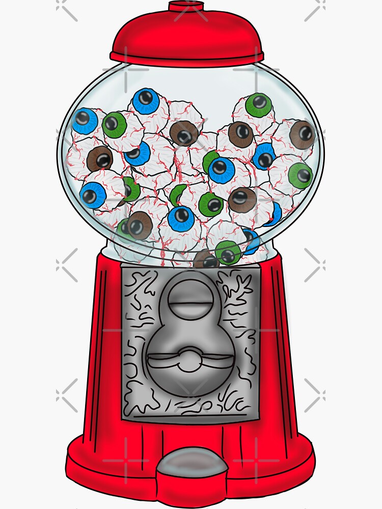 "Gumball Machine Halloween" Sticker for Sale by MrPrestige | Redbubble