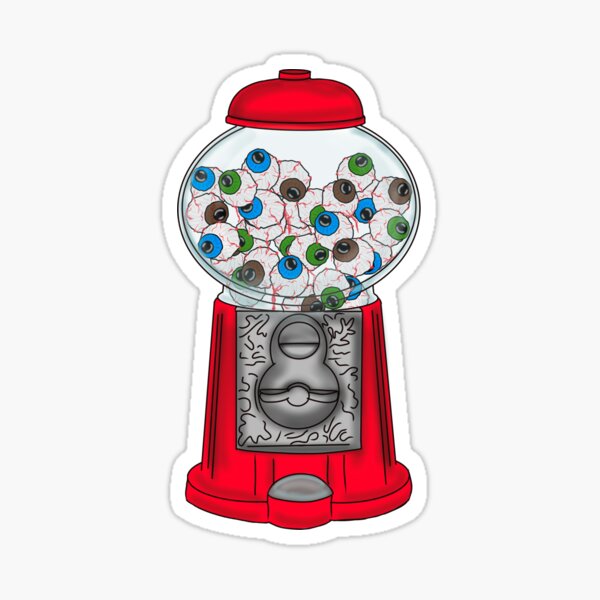 "Gumball Machine Halloween" Sticker for Sale by MrPrestige | Redbubble