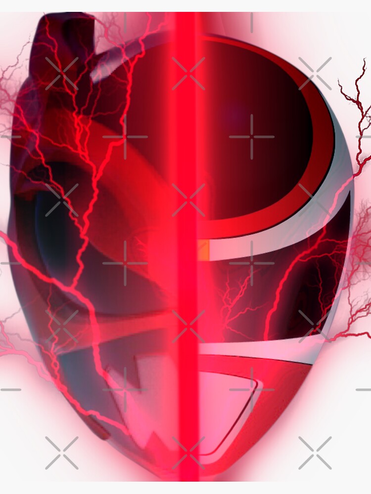 "Red Psycho Ranger" Sticker for Sale by americanmikey | Redbubble