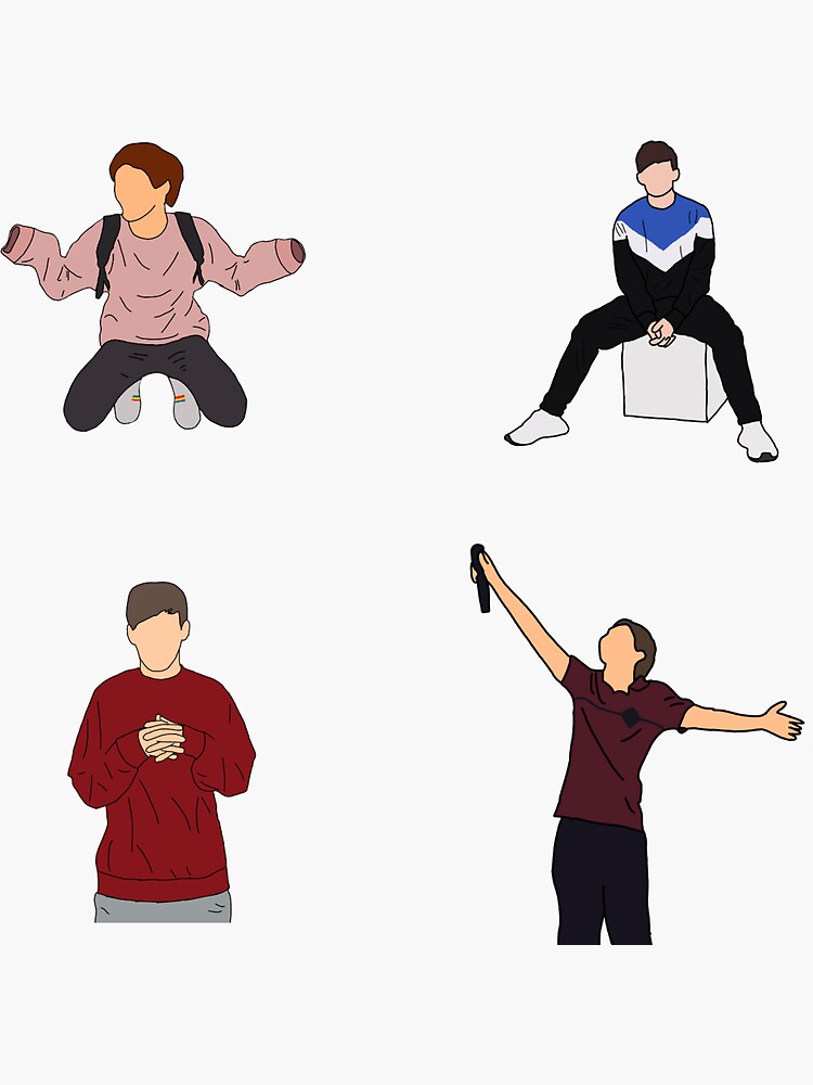 "louis tomlinson sticker pack " Sticker for Sale by sorchaworks | Redbubble