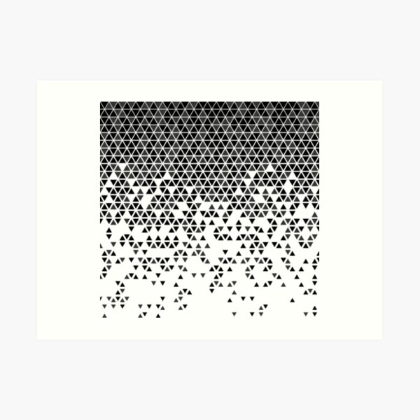 "Triangle Pattern Gradient" Art Print by ParamPatterns | Redbubble