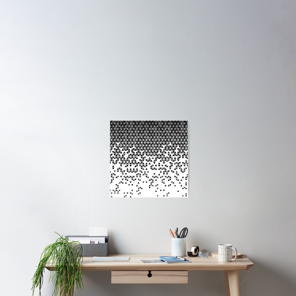 "Triangle Pattern Gradient" Art Print by ParamPatterns | Redbubble