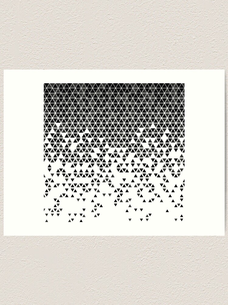 "Triangle Pattern Gradient" Art Print by ParamPatterns | Redbubble