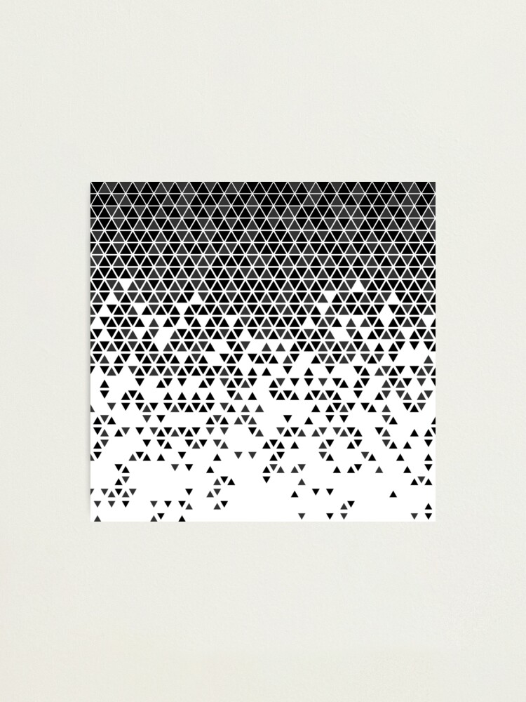 "Triangle Pattern Gradient" Photographic Printundefined by ...