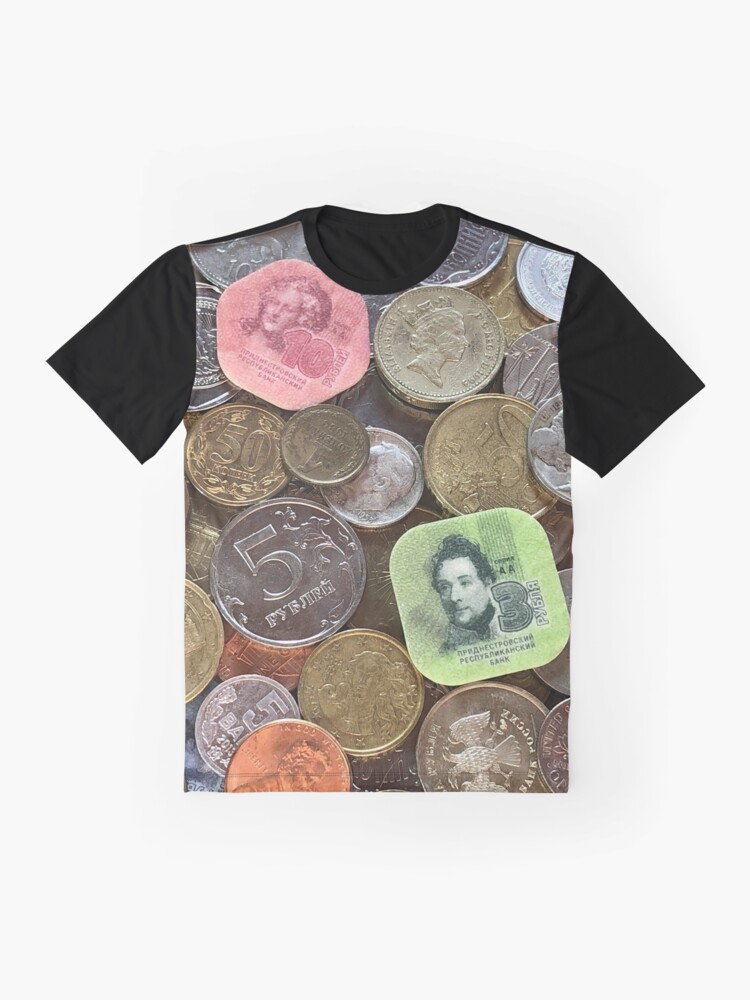 "World Coins Assortment" T-shirt for Sale by SlawBoy | Redbubble ...