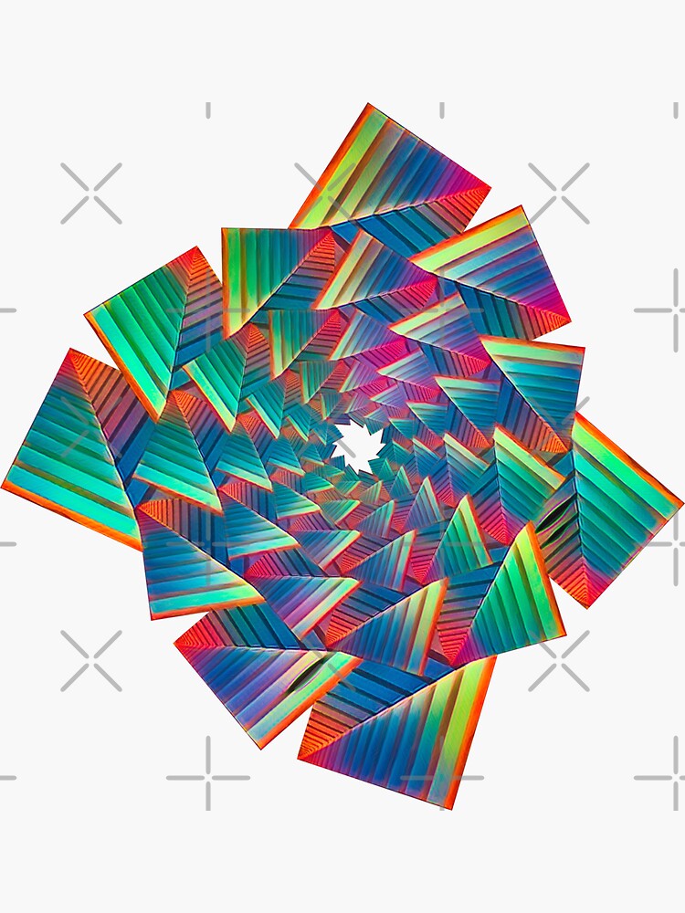 "Hallway Pyramid or Stairs" Sticker for Sale by JohnHaldane | Redbubble