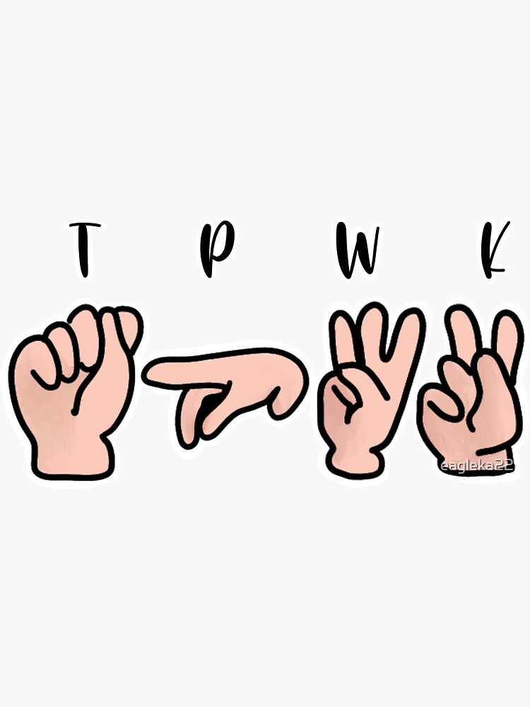 "Treat people with kindness american sign language (ASL)" Sticker for ...