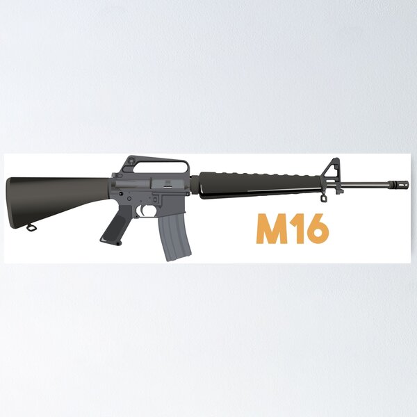 "M16 Rifle" Poster for Sale by NorseTech | Redbubble