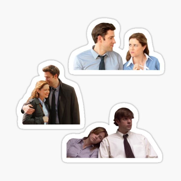 Jim And Pam Stickers | Redbubble