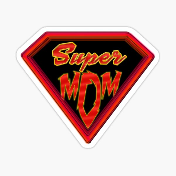 Pegatina «SuperMom - Ideas de regalos para el día de las madres felices ...