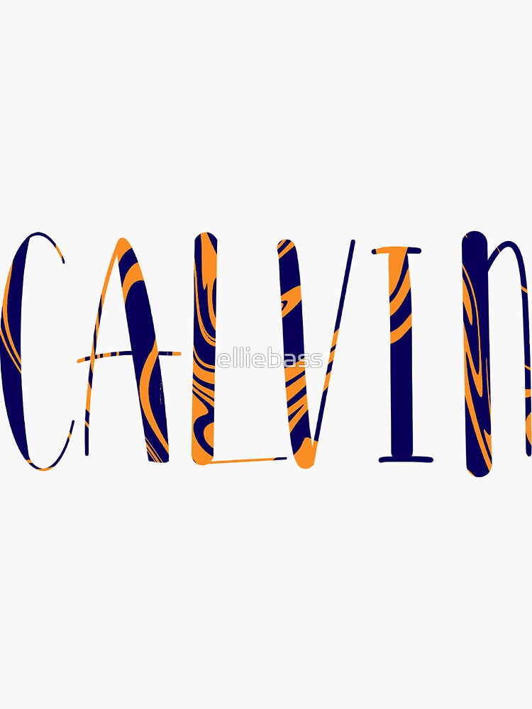 "calvin name" Sticker for Sale by elliebass | Redbubble