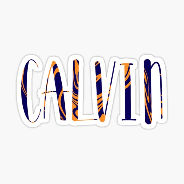 "calvin name" Sticker for Sale by elliebass | Redbubble