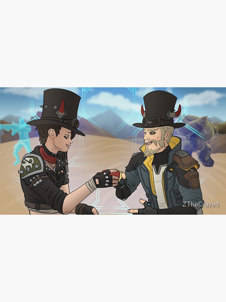 "Borderlands 3: Tea time with Moze and Zane" Sticker by ZTheCrazed ...