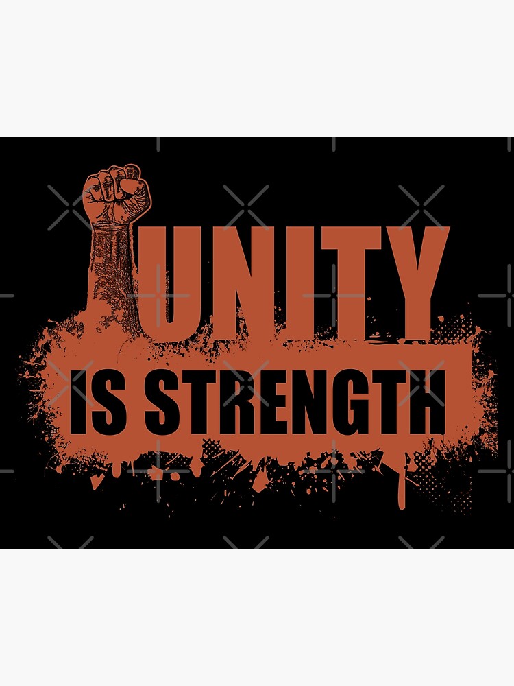 "Unity is strength" Poster for Sale by obedtheartist | Redbubble