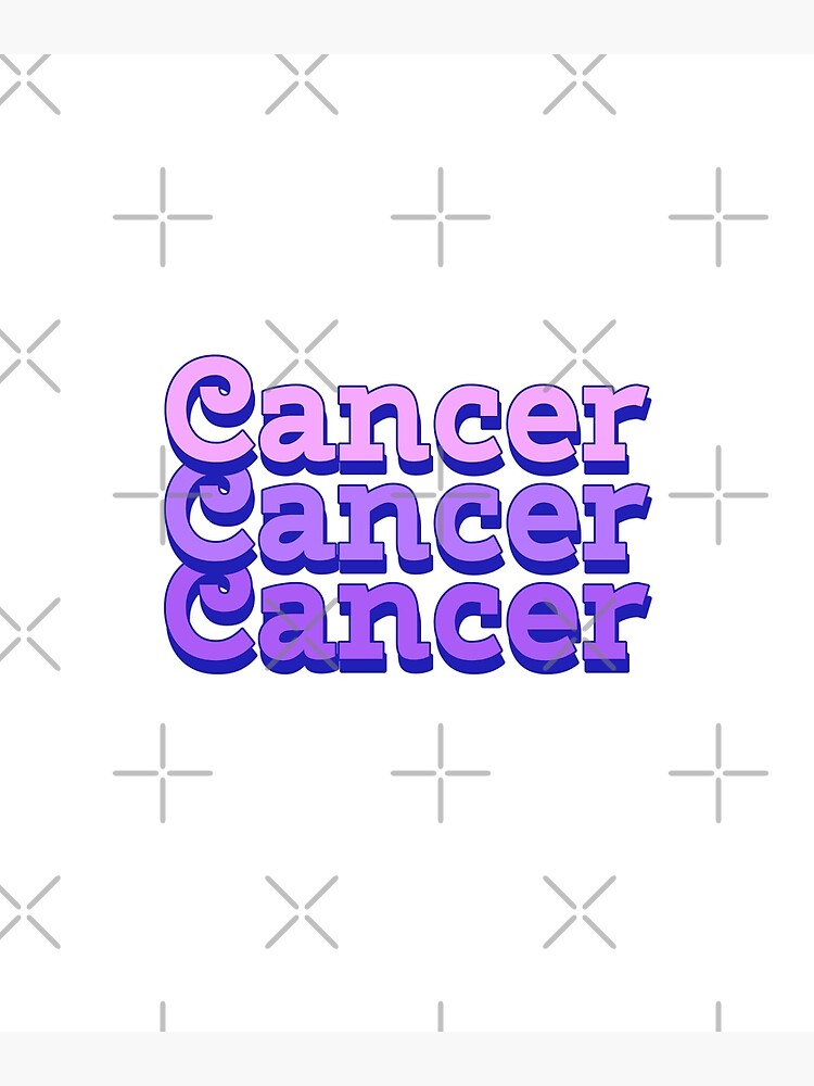 "Cancer Season! Cancer Zodiac Symbol Purple & Lavender Astrology Stars ...
