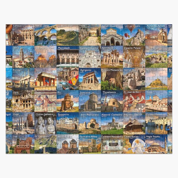 "UNESCO World Heritage Sites" Jigsaw Puzzle for Sale by Montage-Madness ...