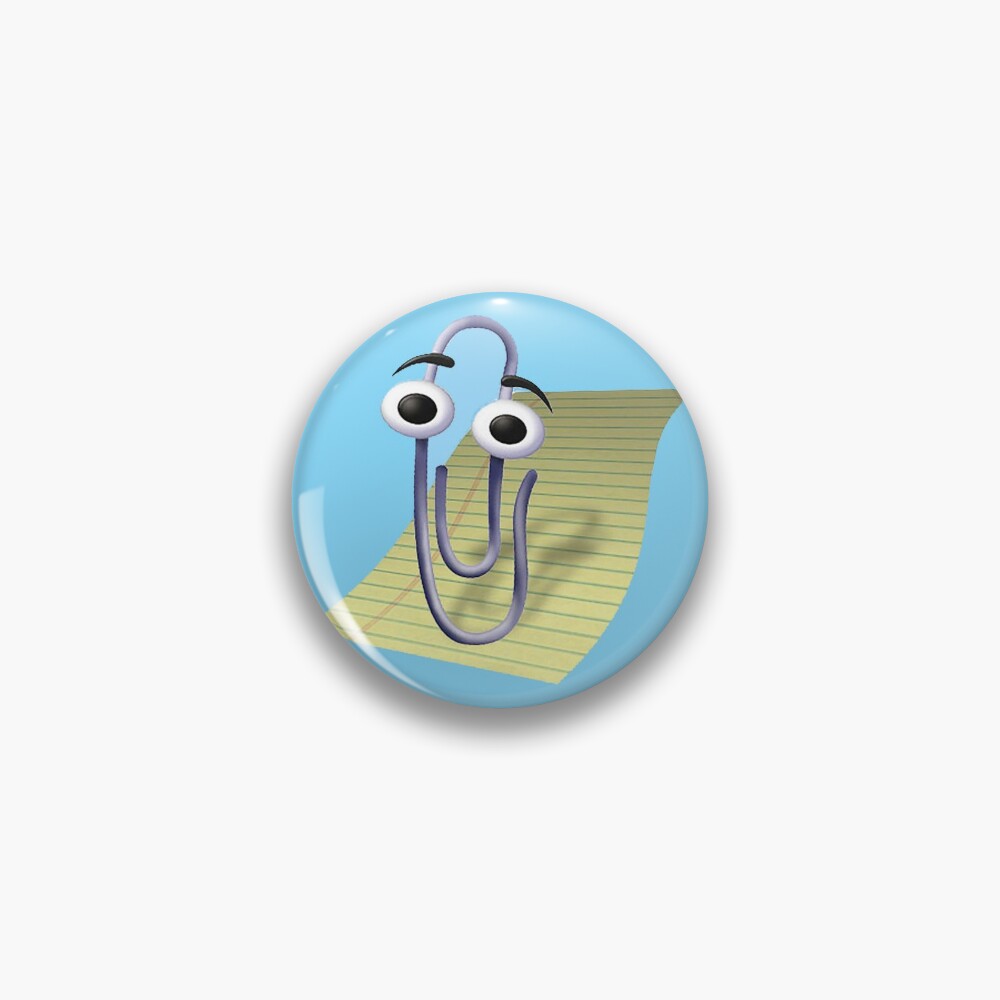 "clippy" Pin for Sale by Seansjohn | Redbubble
