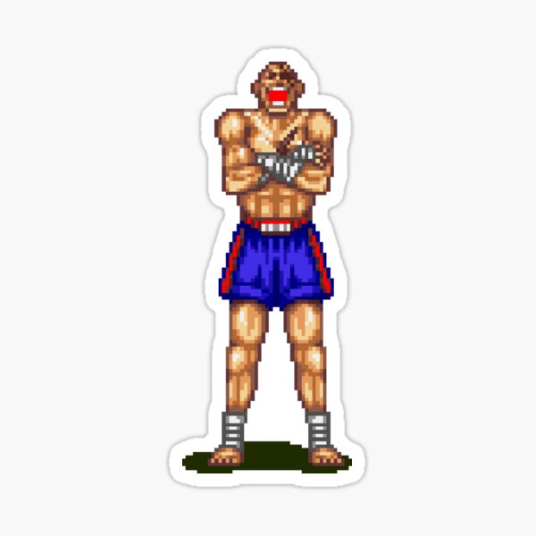 "Sagat Laughing Off" Sticker for Sale by RubenCRM | Redbubble