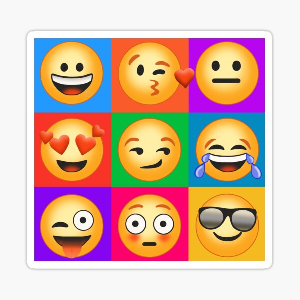 "Pop art emoji - LBC" Sticker by lisabcreations | Redbubble