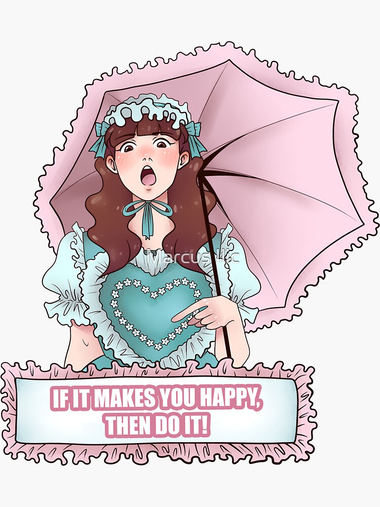 "Motivational Momoko!" Sticker for Sale by Marcus Ilic | Redbubble