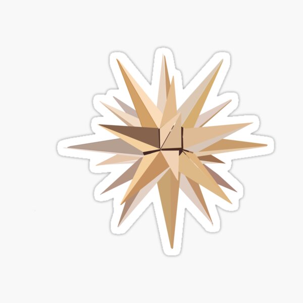 "Moravian Star" Sticker for Sale by NoraSawyer | Redbubble